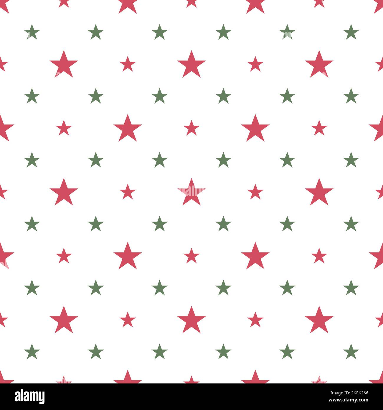 Vector red and green stars seamless repeat pattern background Stock ...