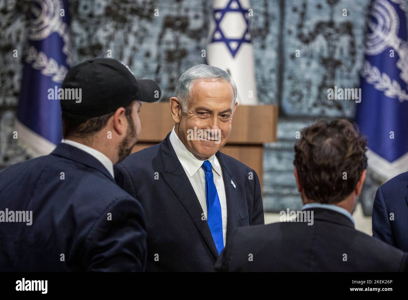 Jerusalem, Israel. 13th Nov, 2022. Likud leader and former Israeli ...