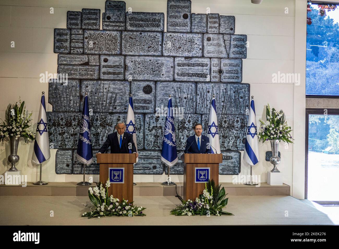 Jerusalem, Israel. 13th Nov, 2022. Likud leader and former Israeli ...