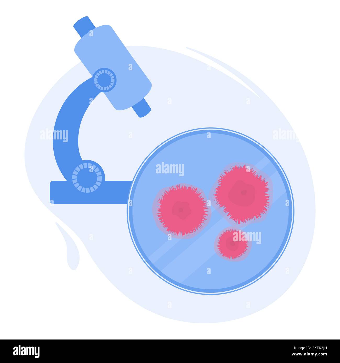 Virus under microscope bacteria Cut Out Stock Images & Pictures - Alamy