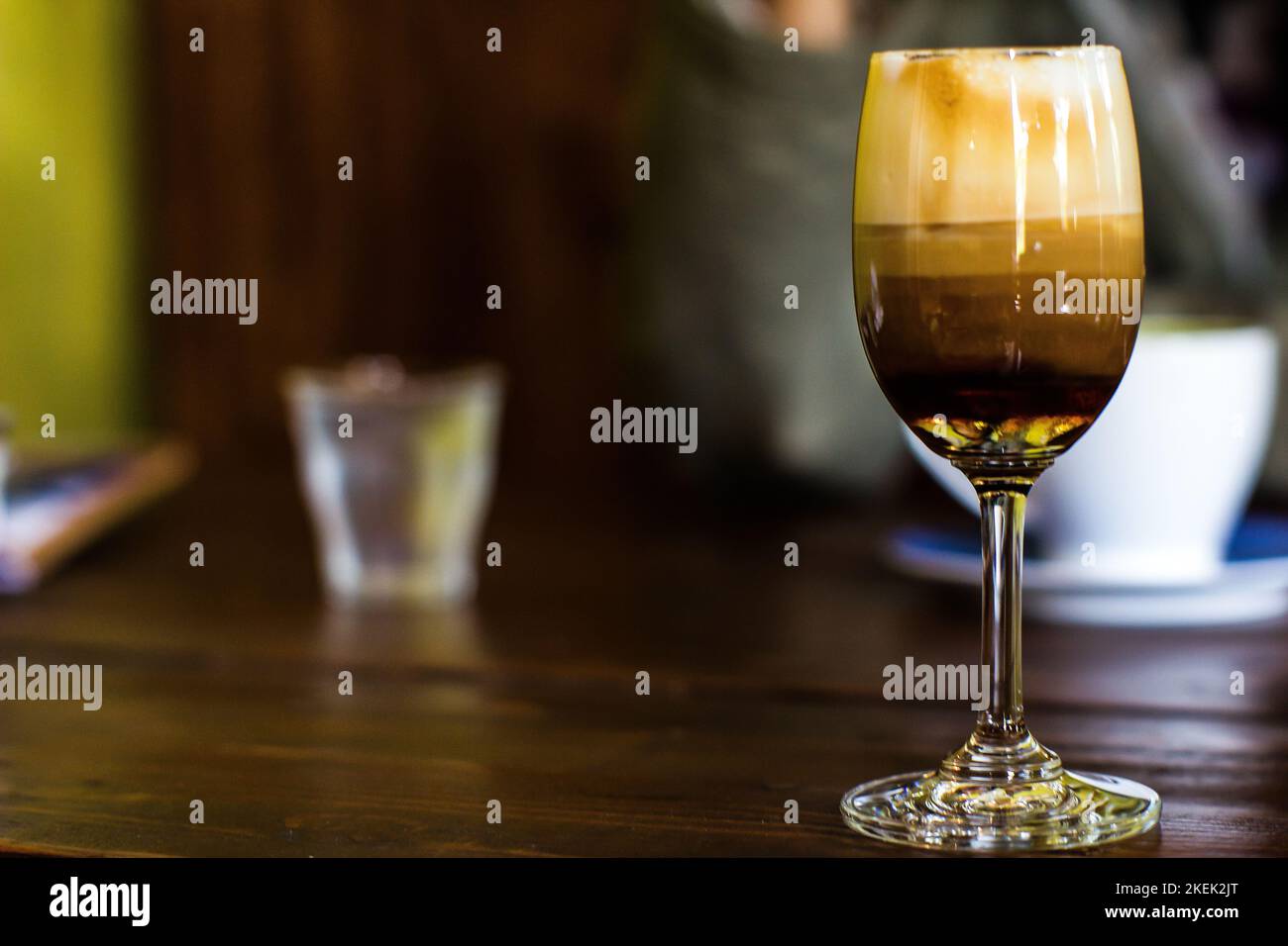 Irish coffee cocktail in a glass Stock Photo - Alamy