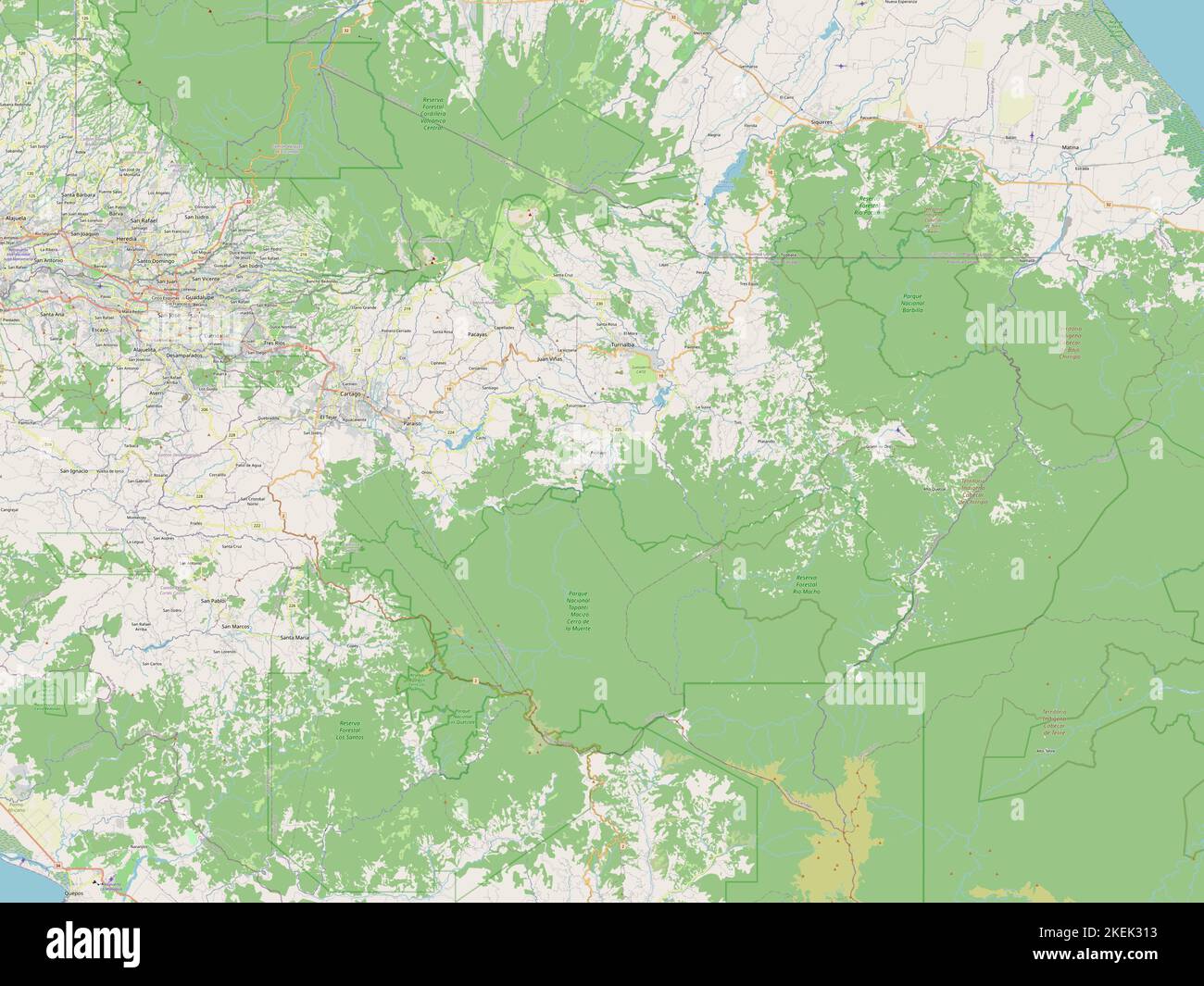 Cartago province costa rica map hi-res stock photography and images - Alamy