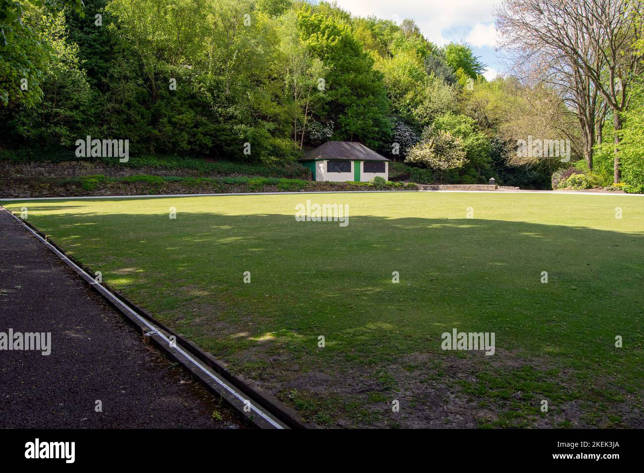 The Bowling Green at Allan Park, Sowerby Bridge Stock Photo - Alamy