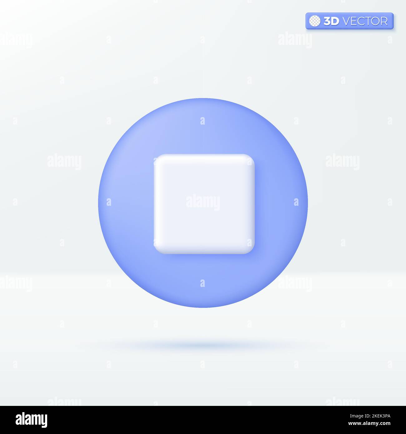 Stop icon symbols. music button, play video or audio, streaming ...