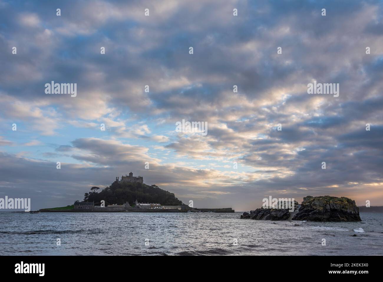 Beautiful landscape image of St Michael's Mount in Cornwall England ...