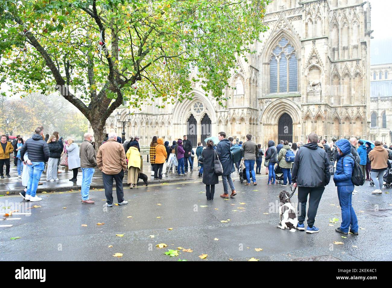 York Minster, UK, 13th November 2022, Remembrance Sunday. People ...