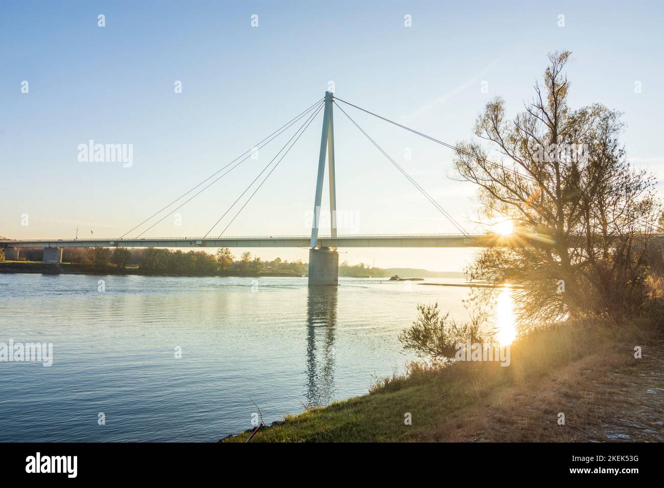 Nationalpark Donau-Auen, Danube-Auen National Park: road bridge Andreas ...