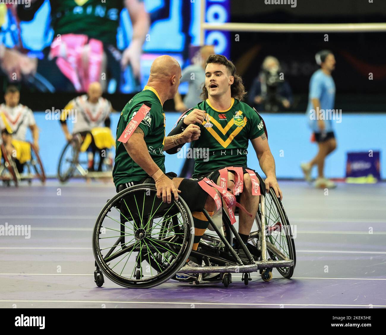Sheffield, UK. 13th Nov, 2022. Bayley McKenna of Australia celebrates ...
