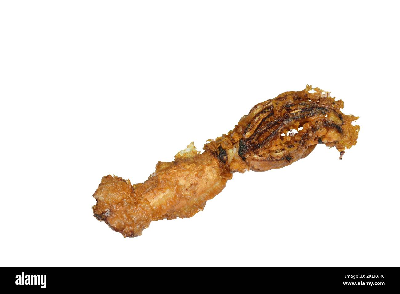 crispy fried squid stuffed flour on white background Stock Photo - Alamy