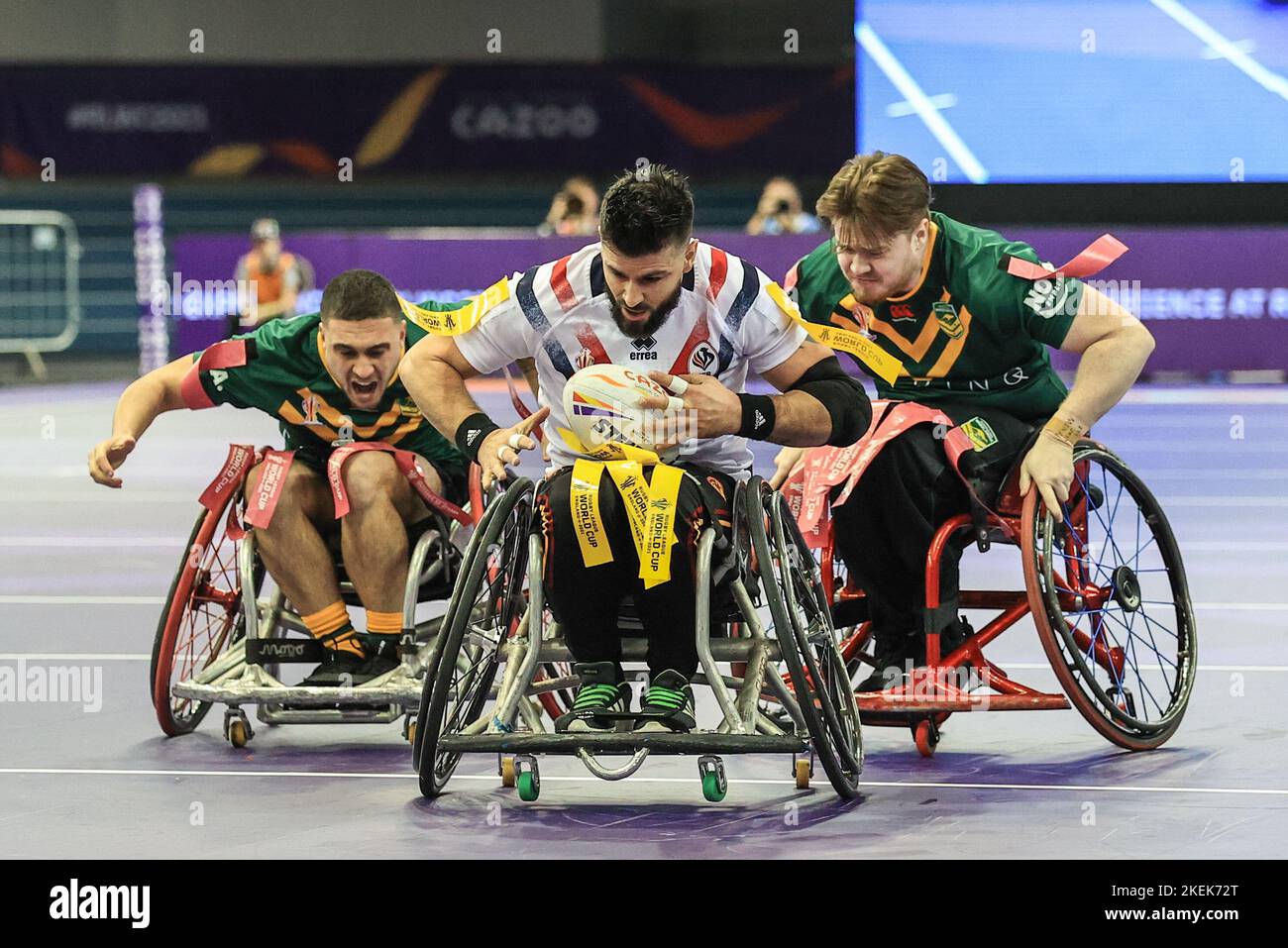Sheffield, UK. 13th Nov, 2022. Nicolas Clausells of France powers ...