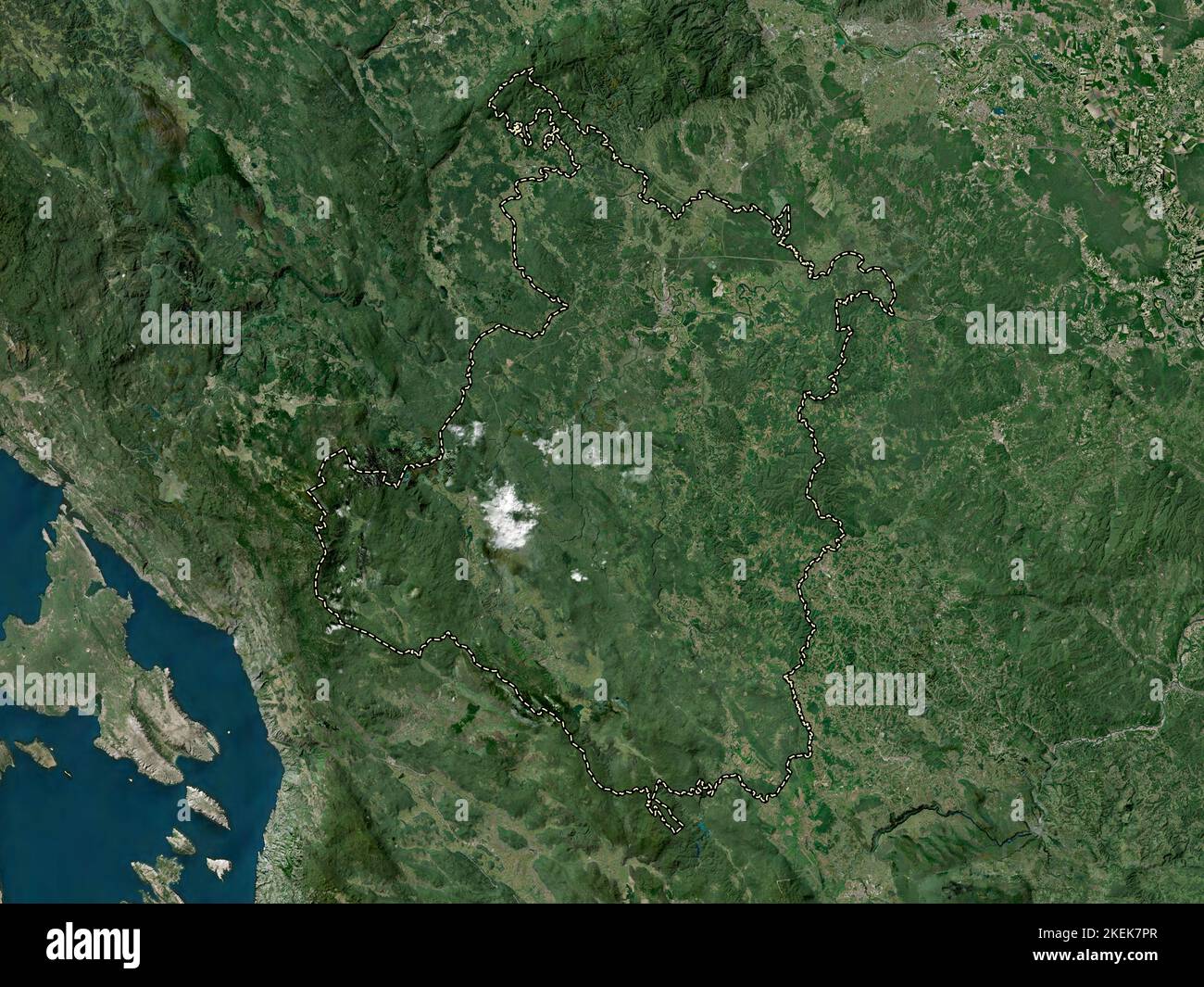 Karlovacka, county of Croatia. High resolution satellite map Stock ... Karlovacka, county of Croatia. High resolution satellite map Stock ...