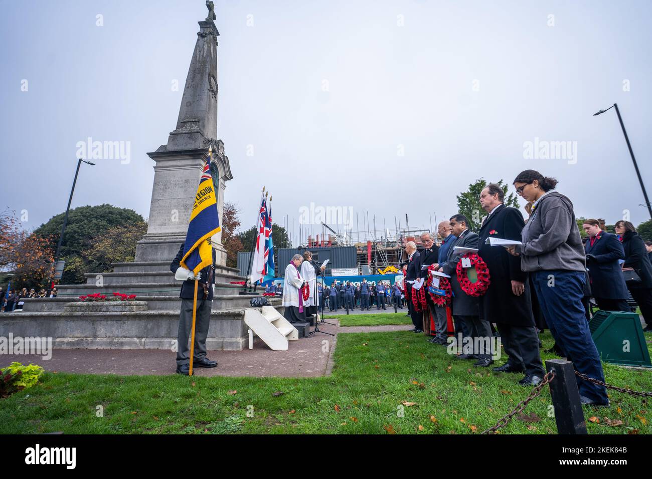 London UK. 13 November 2022. Local dignitaries and politicans take part ...