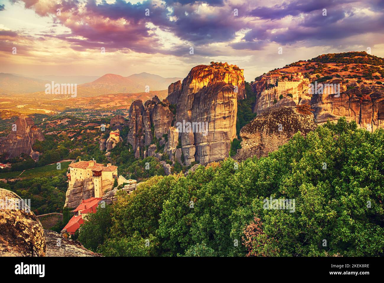 Rousanou monastery meteora sunrise hi-res stock photography and images ...