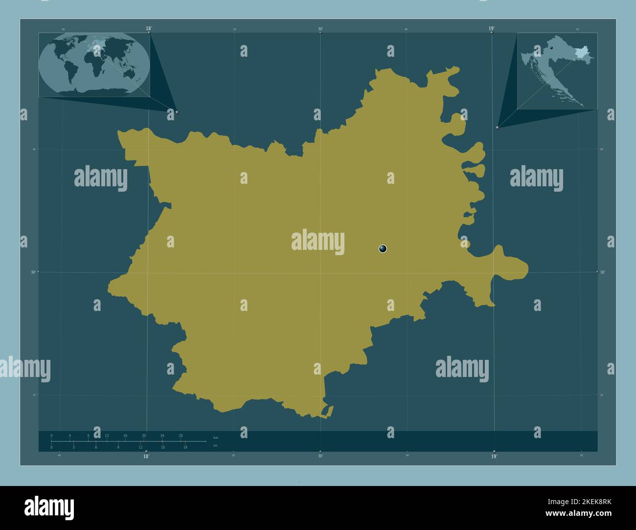 Map of osijek hi-res stock photography and images - Alamy