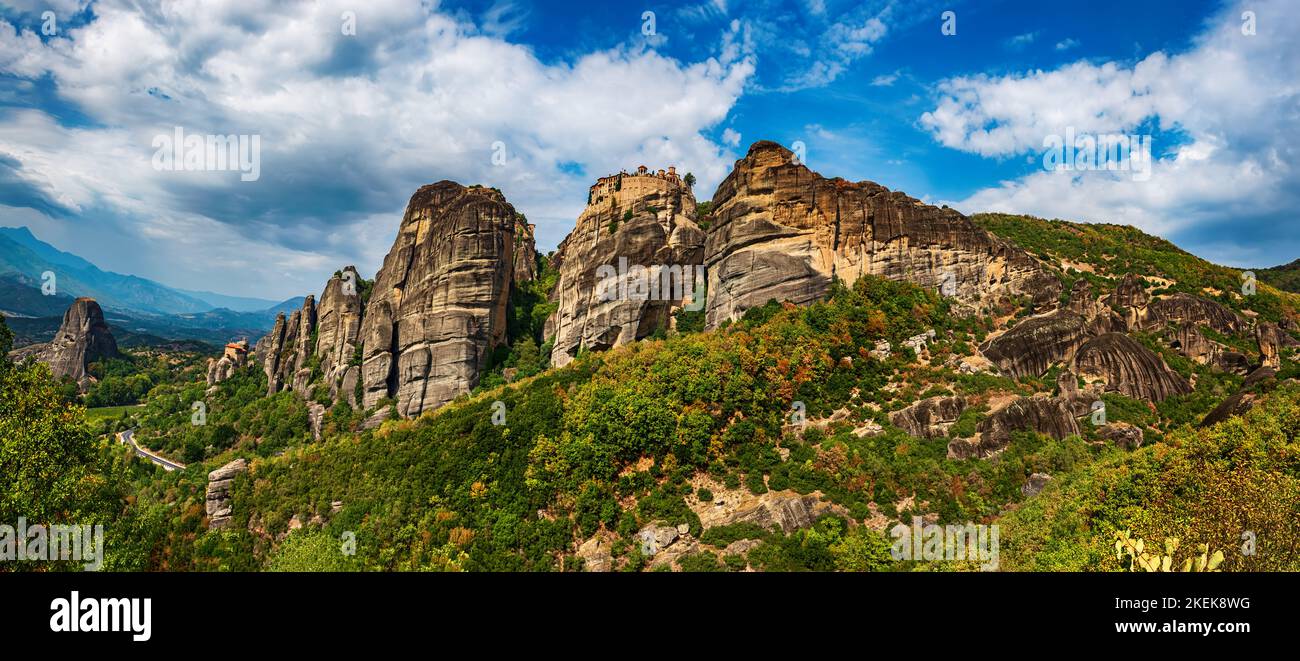 Meteora rocks, Greece Stock Photo - Alamy