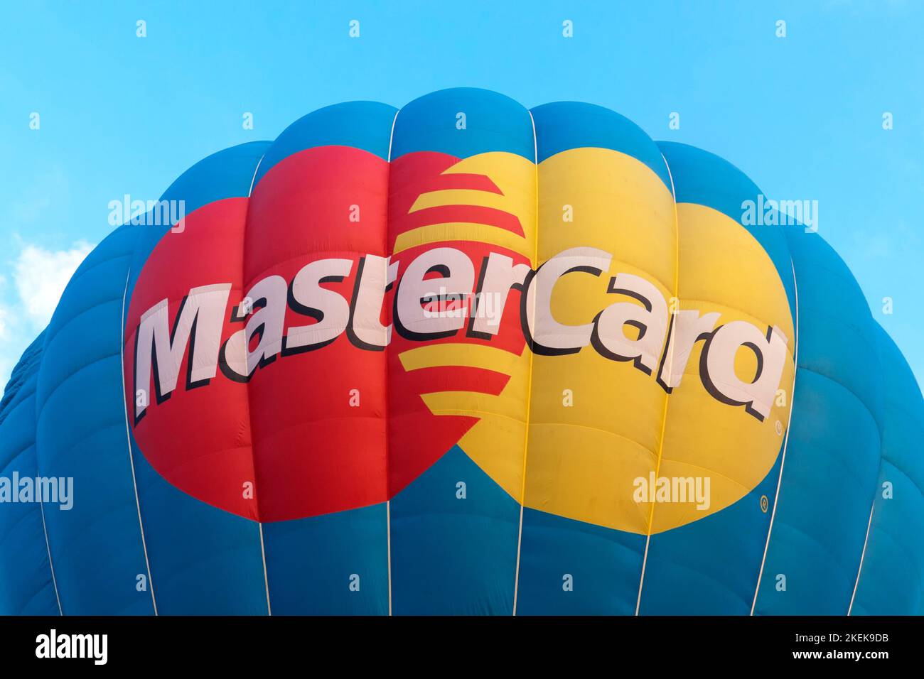 Mastercard logo on a hot air balloon, Thailand Stock Photo - Alamy