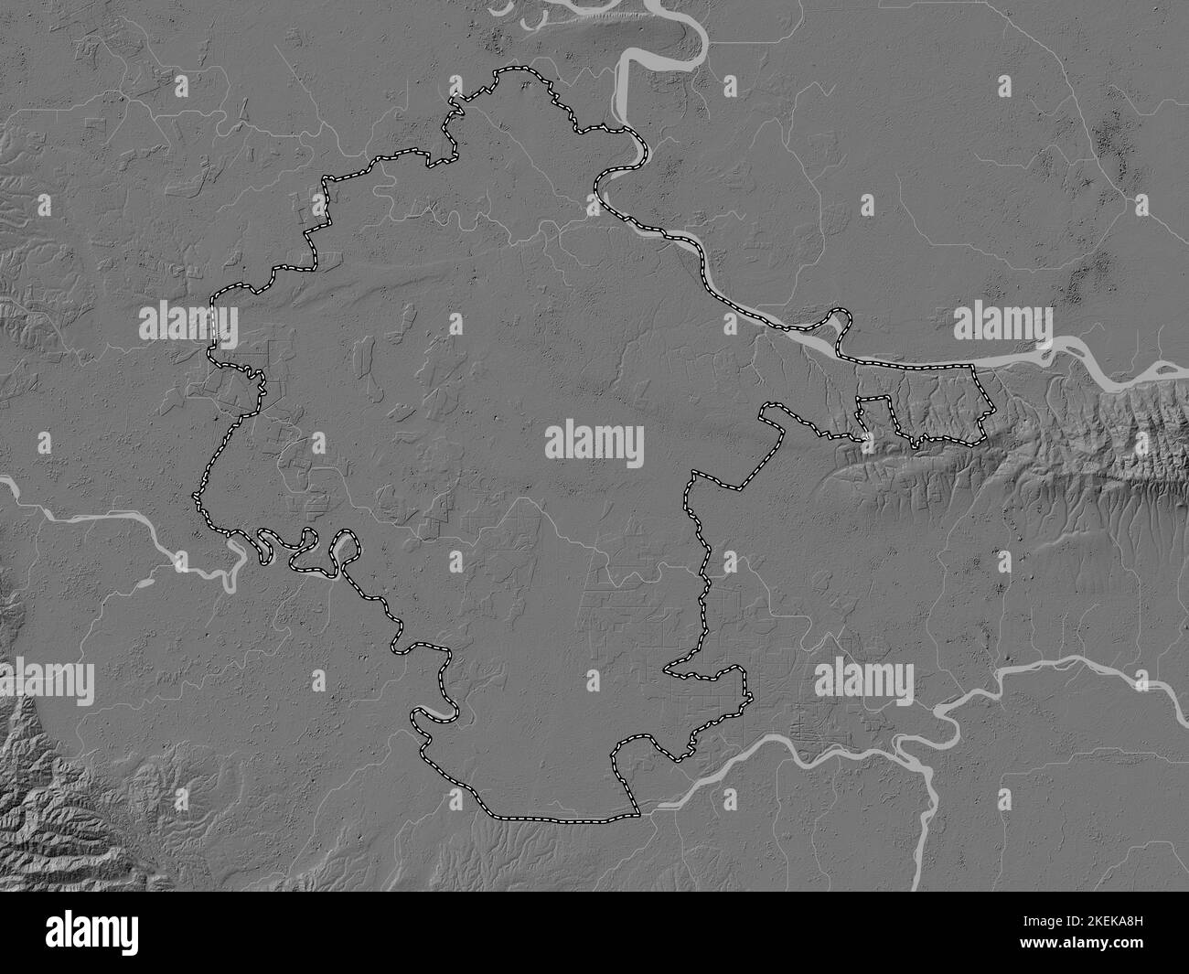 Outline map of vukovarsko srijemska Black and White Stock Photos ...