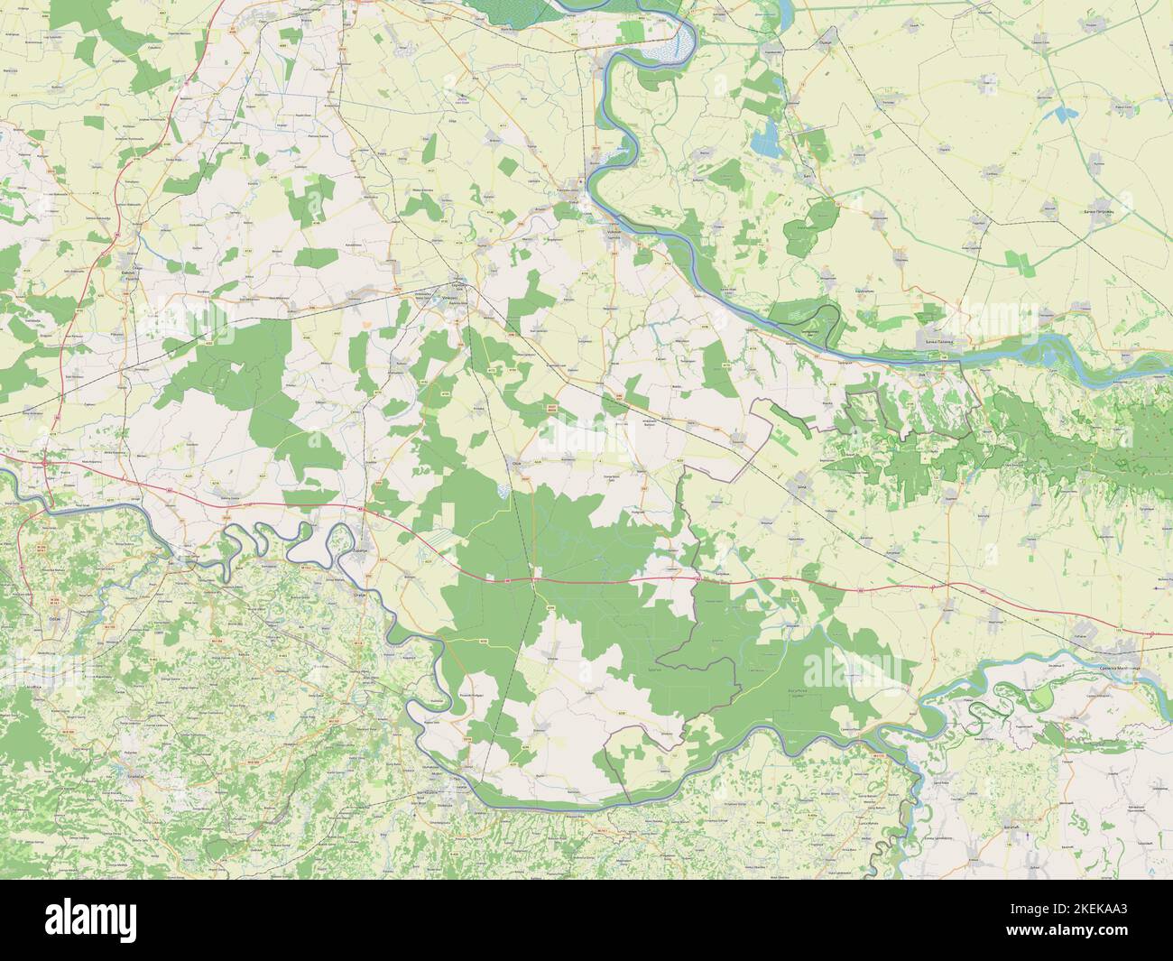 Vukovarsko srijemska map hi-res stock photography and images - Alamy