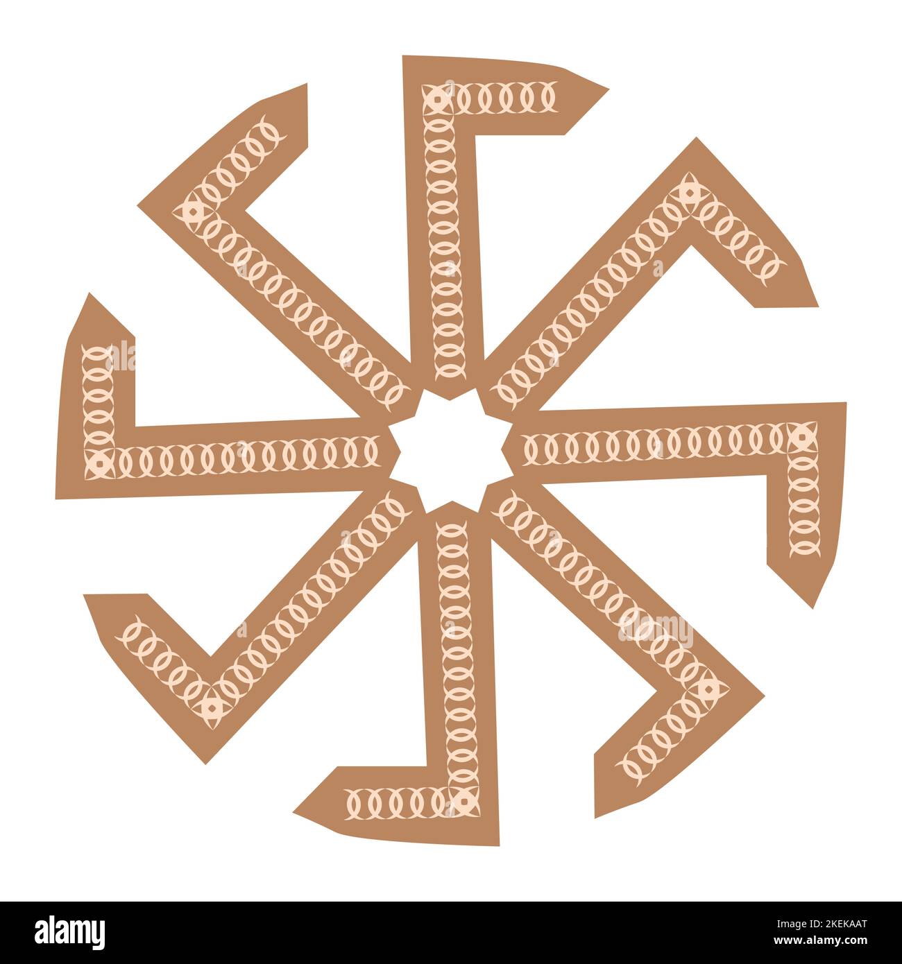 Kolovrat, an ancient Slavic symbol, decorated with Scandinavian ...