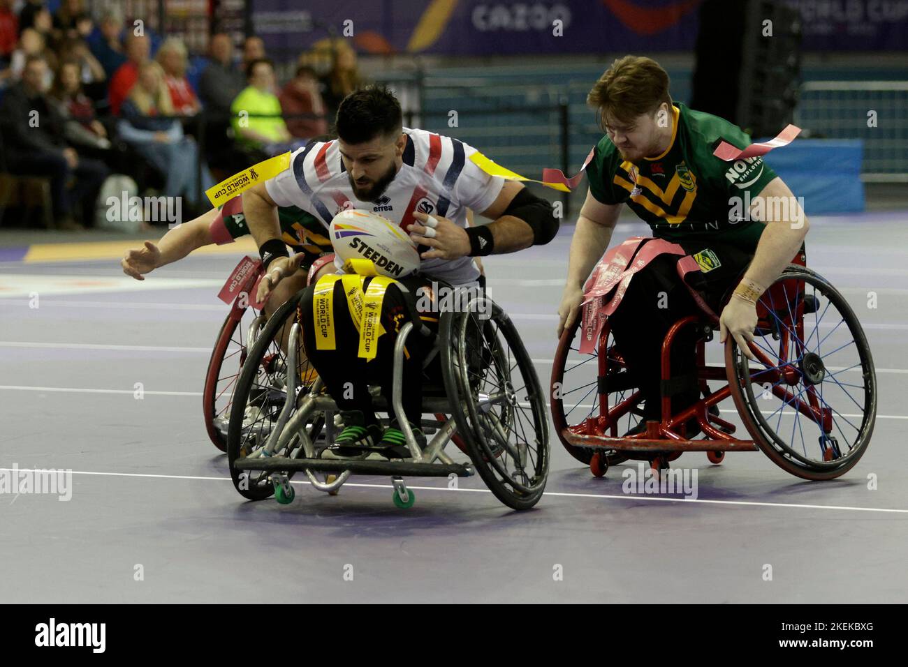France's Nicolas Clausells bursts through to score during the ...
