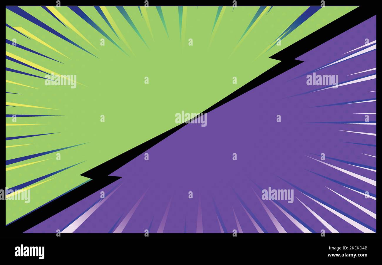 Green and Purple comic background Retro vector Stock Vector Image & Art ...