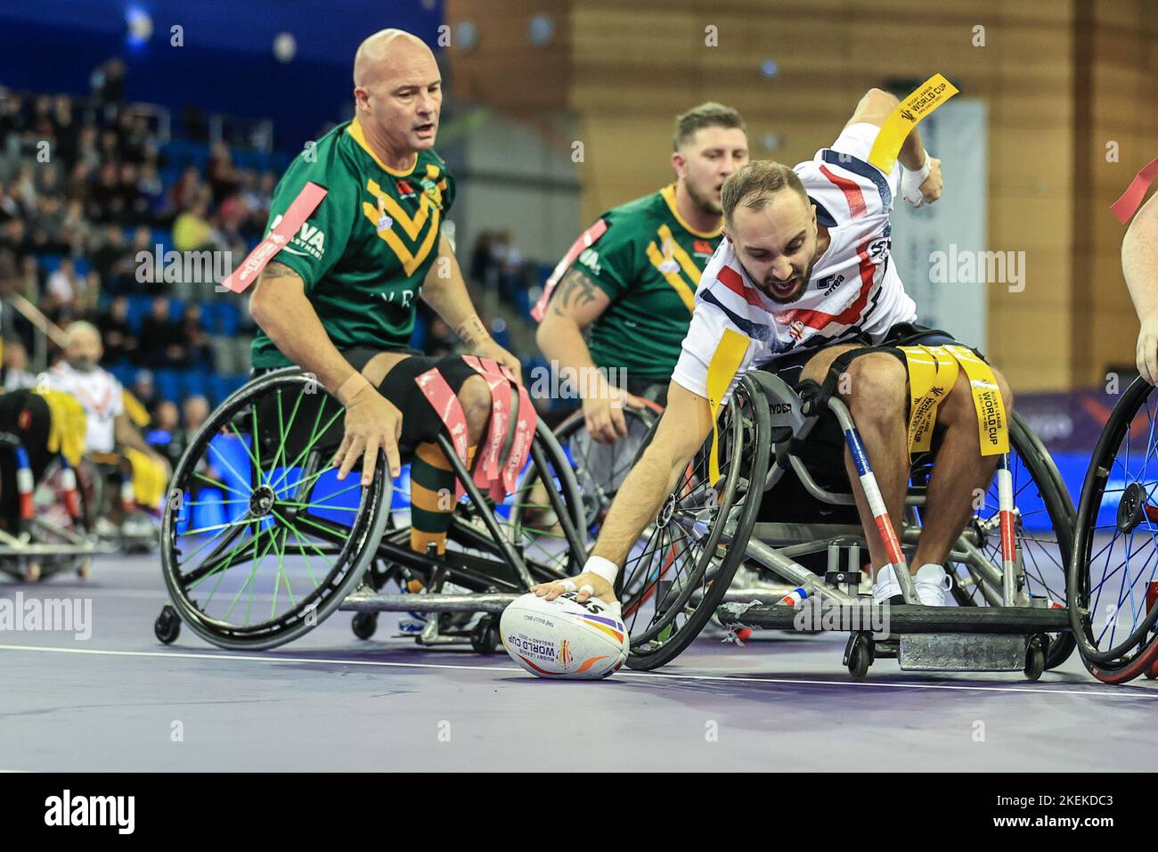 Sheffield, UK. 13th Nov, 2022. Florian Guttadoro of France goes over ...