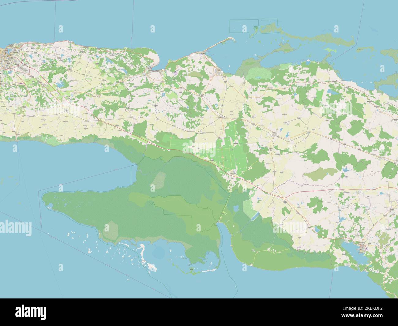 Matanzas, province of Cuba. Open Street Map Stock Photo - Alamy