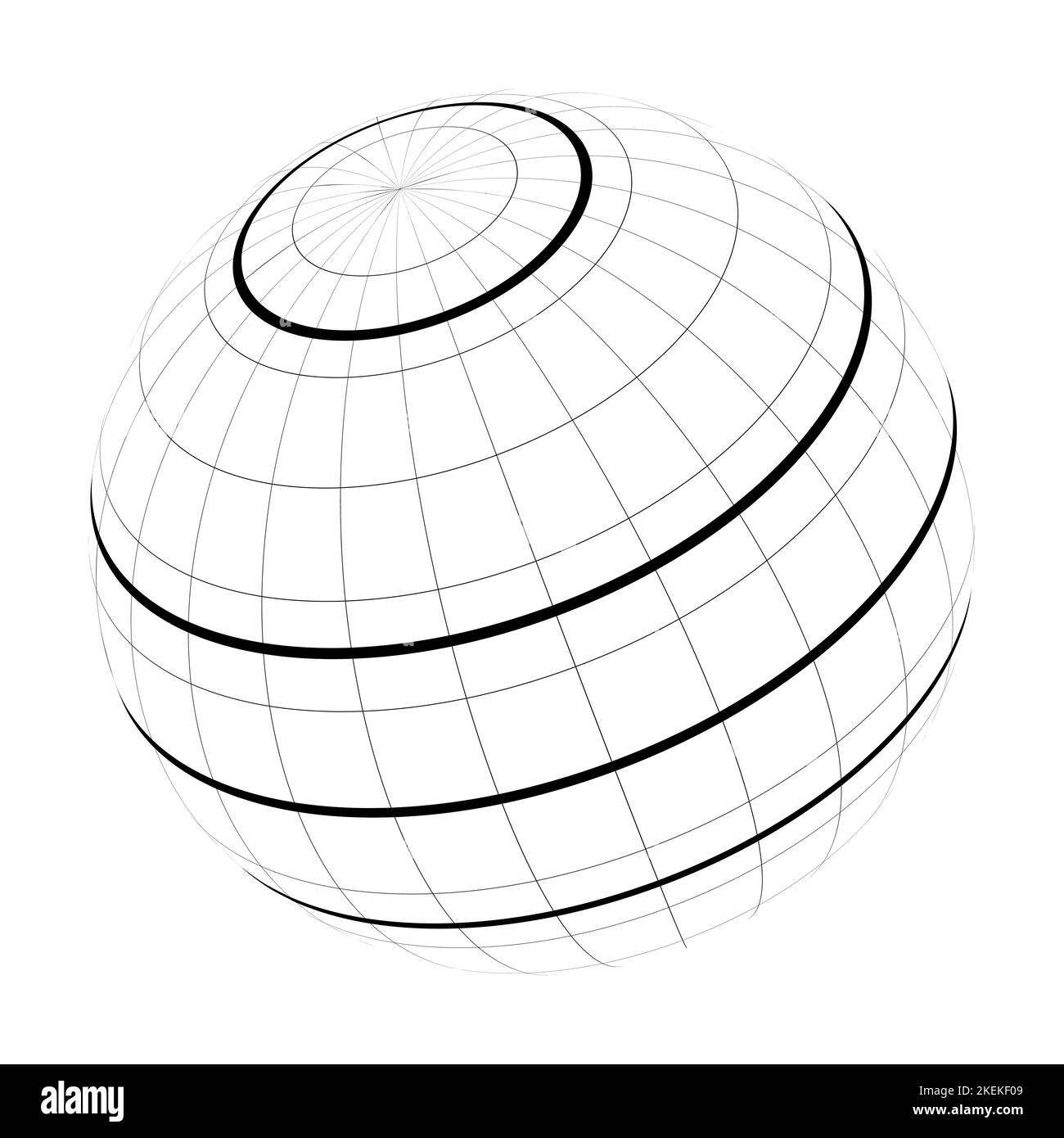Earth planet globe grid of meridians and parallels, or latitude and ...