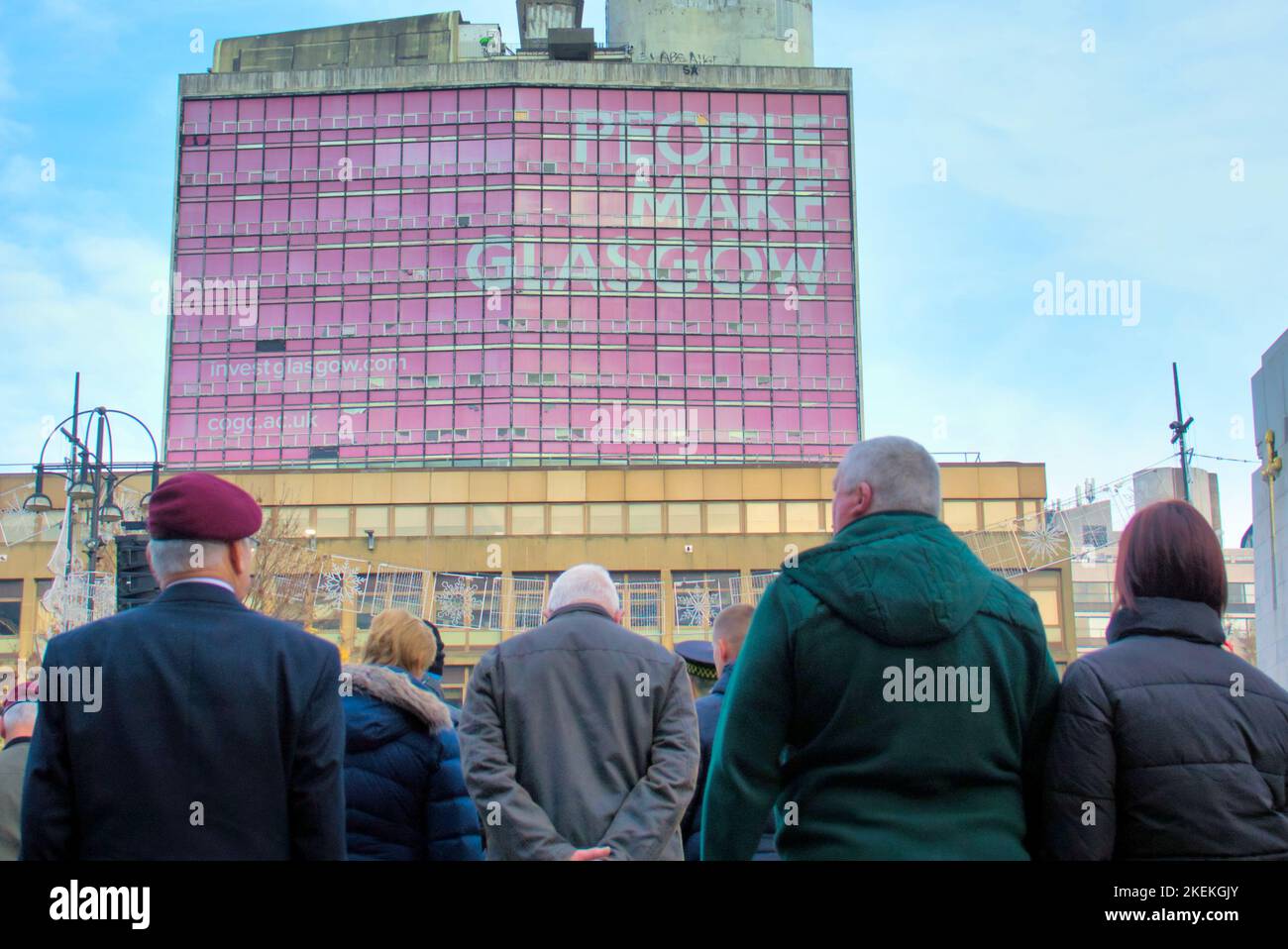 Glasgow, Scotland, UK 13th November, 2022. Armistice Sunday scenes in ...