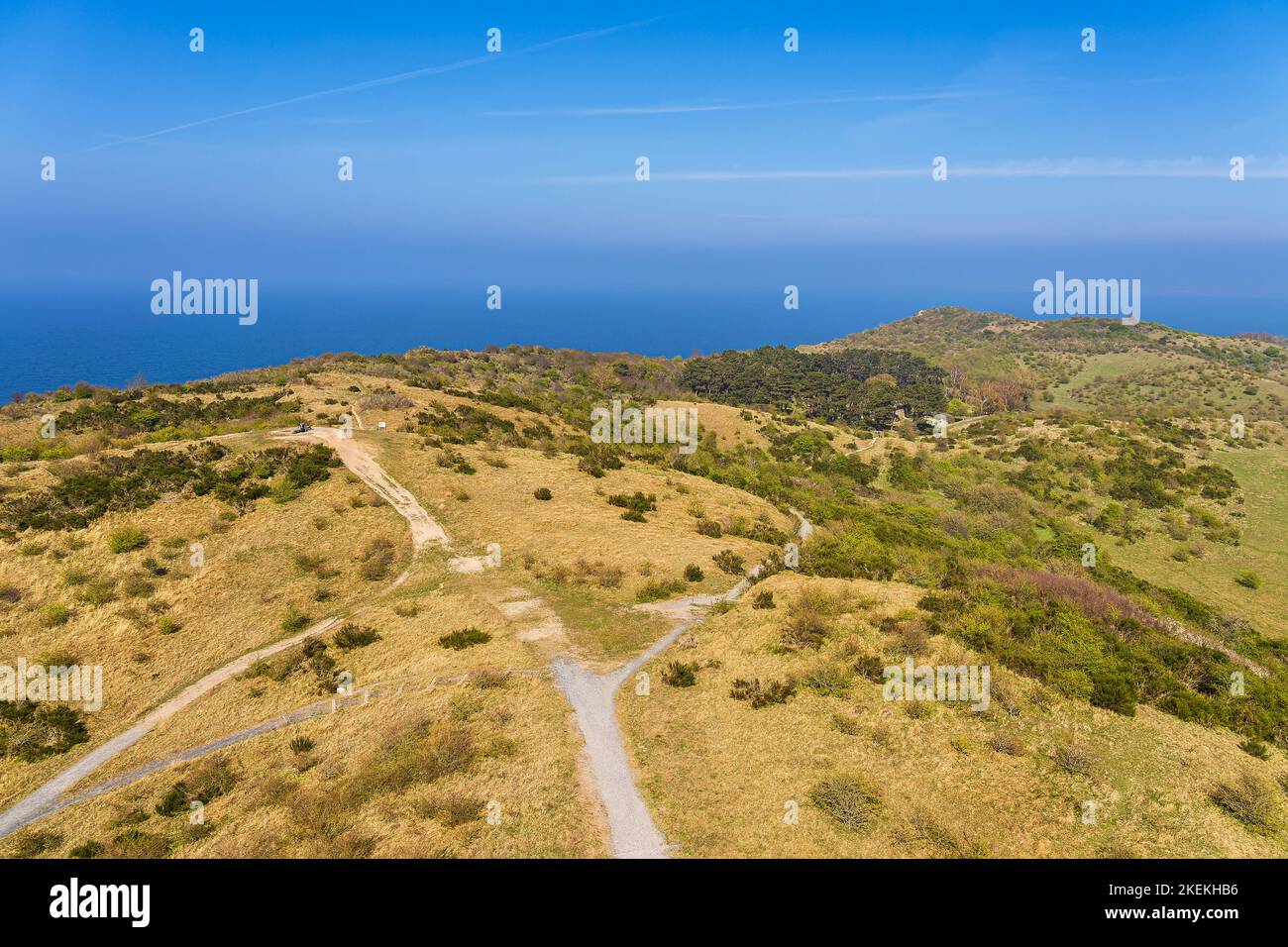 Landscape with cliff on the island Hiddensee, Germany Stock Photo - Alamy