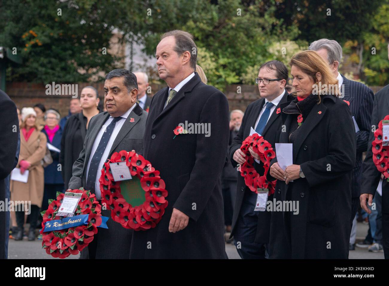London UK. 13 November 2022. Stephen Hammond, conservative MP (c) and ...