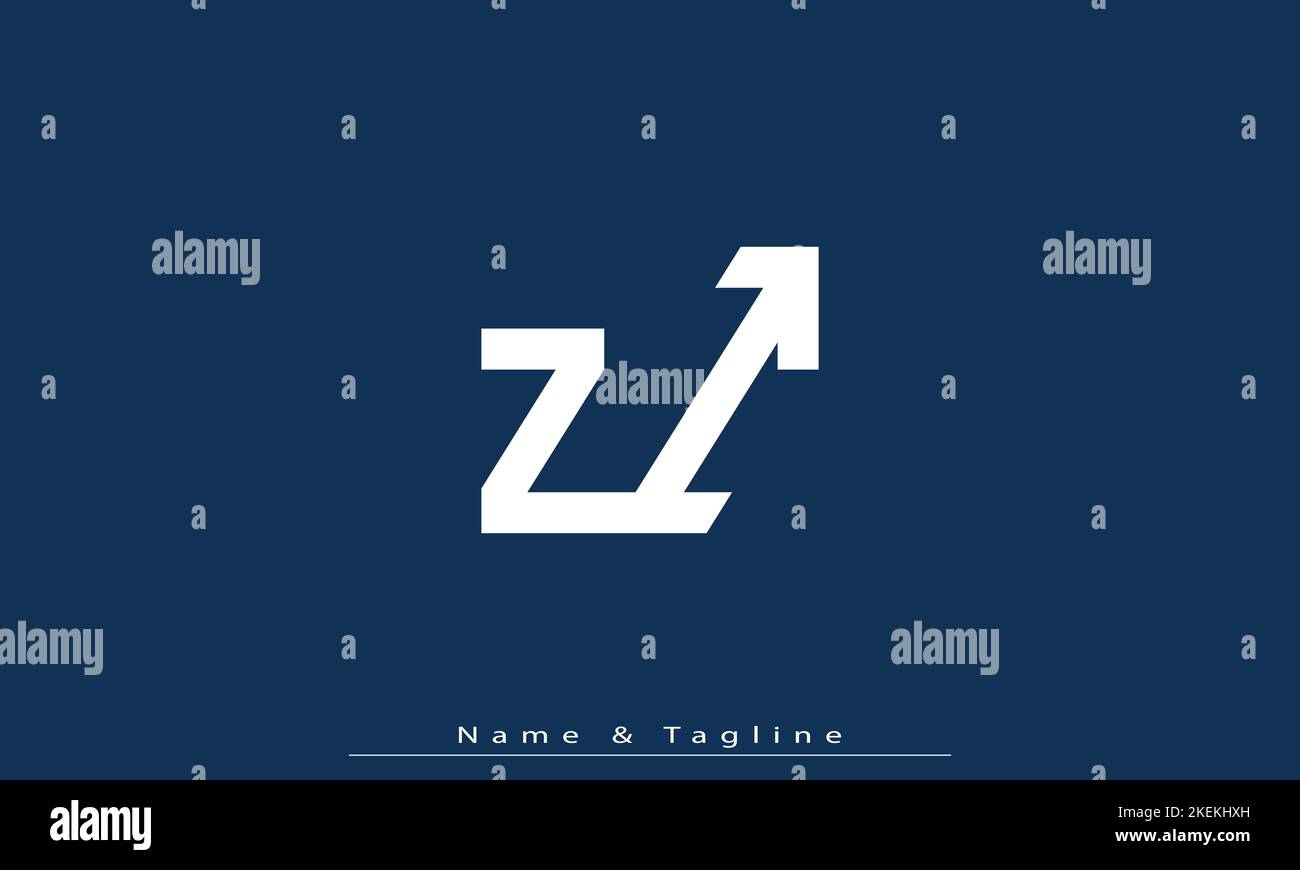 Alphabet letters Initials Monogram logo ZI , IZ Stock Vector Image ...