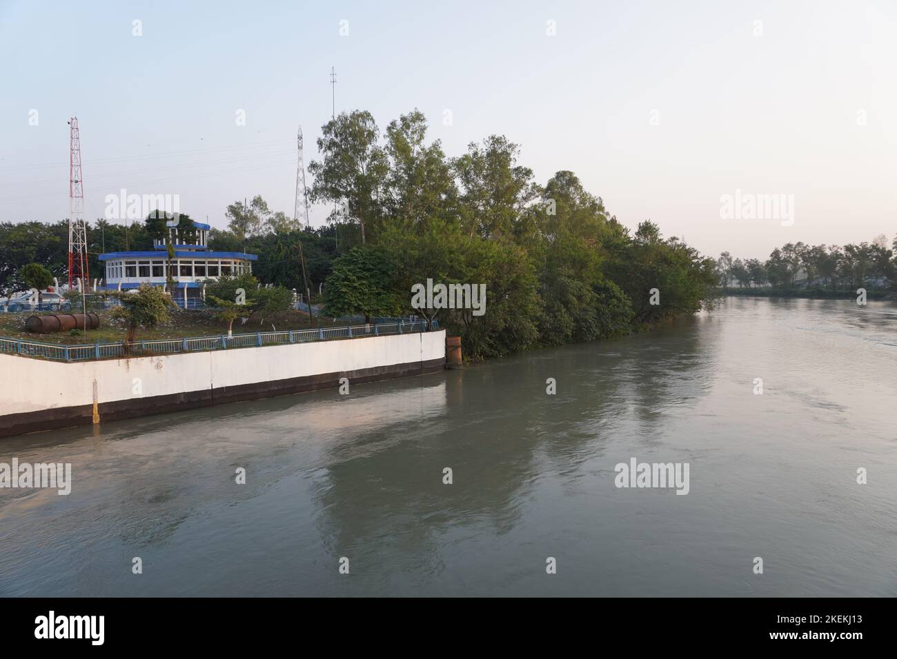 Beautiful natural scenery of river in southeast Asia tropical green ...