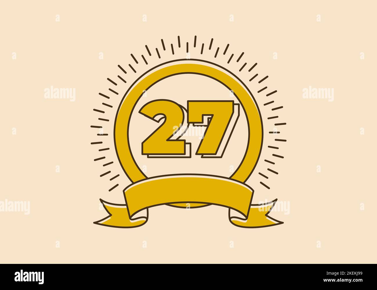 Number 27 twenty seven Stock Vector Images - Alamy