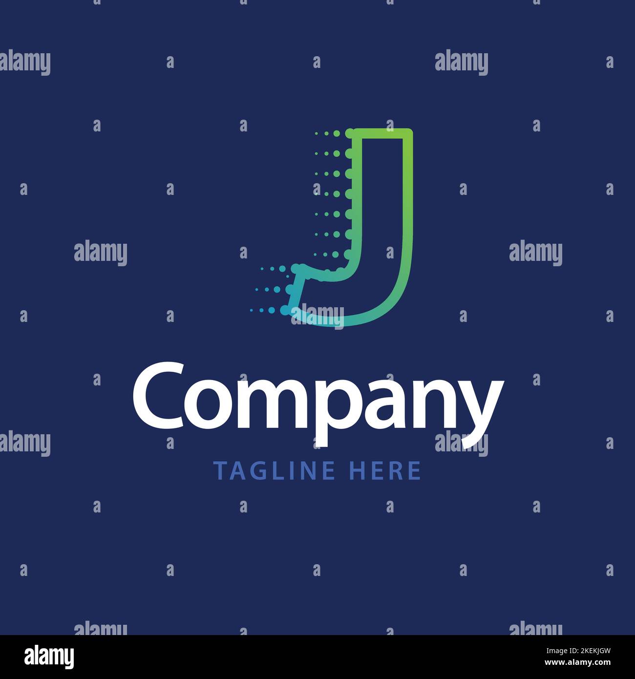 J technology logo hi-res stock photography and images - Alamy