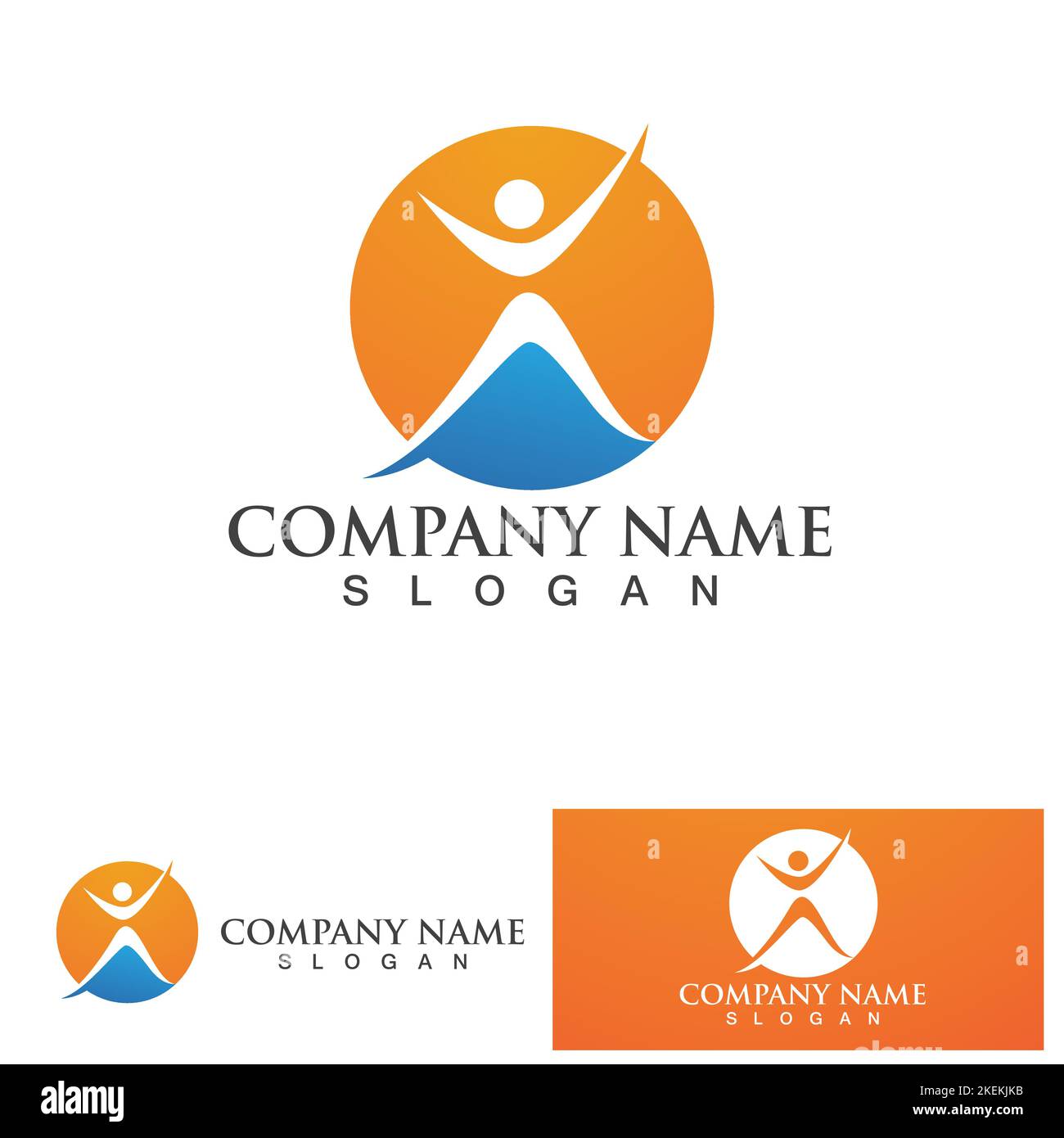 Health People Logo Vector illustration Design Template Stock Vector ...