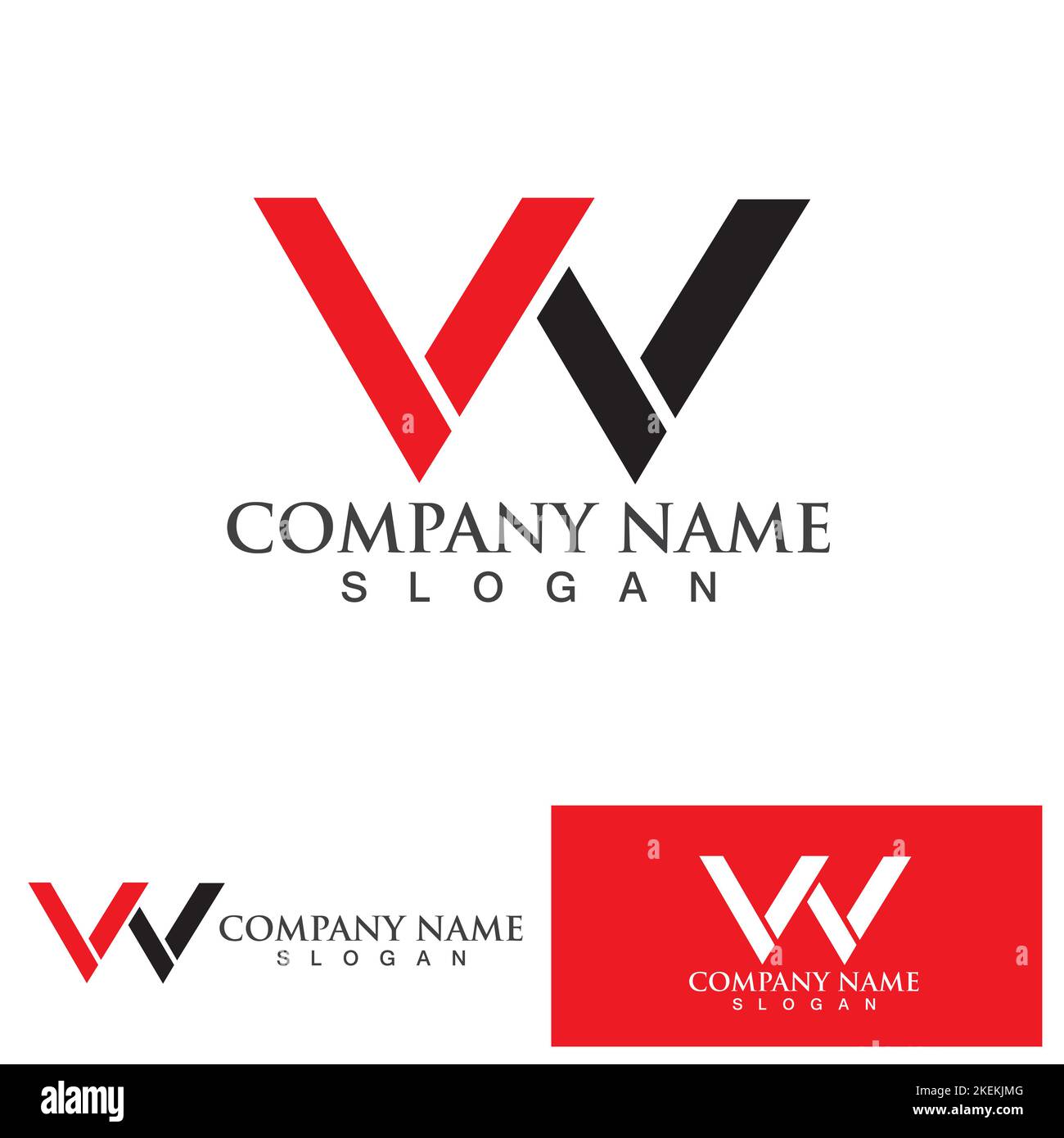 W Letter Logo Template vector illustration design Stock Vector Image ...