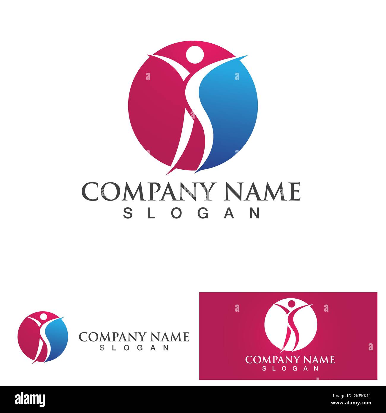 Health People Logo Vector illustration Design Template Stock Vector ...