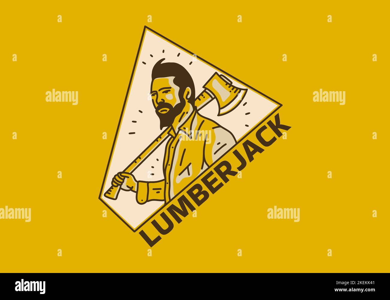 Man cut red beard Stock Vector Images - Alamy