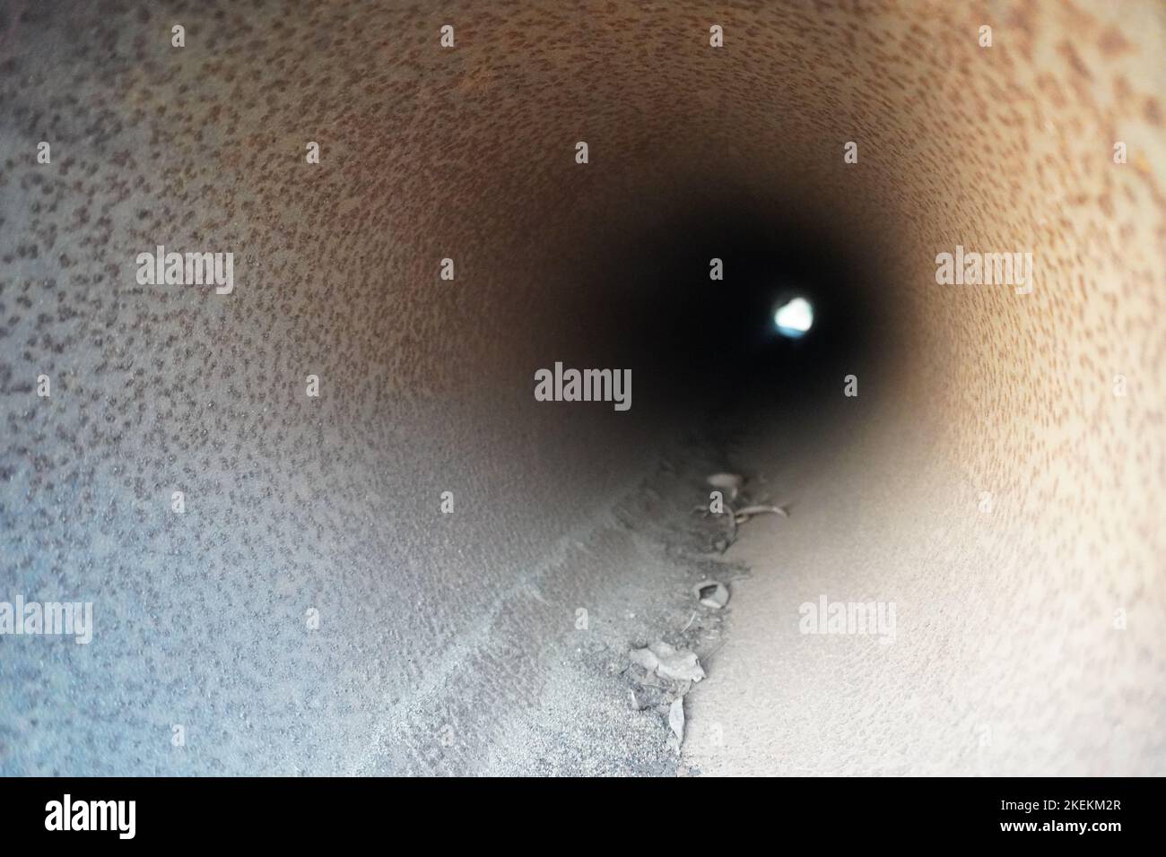 Inside View of Industrial Pipe Stock Photo - Alamy