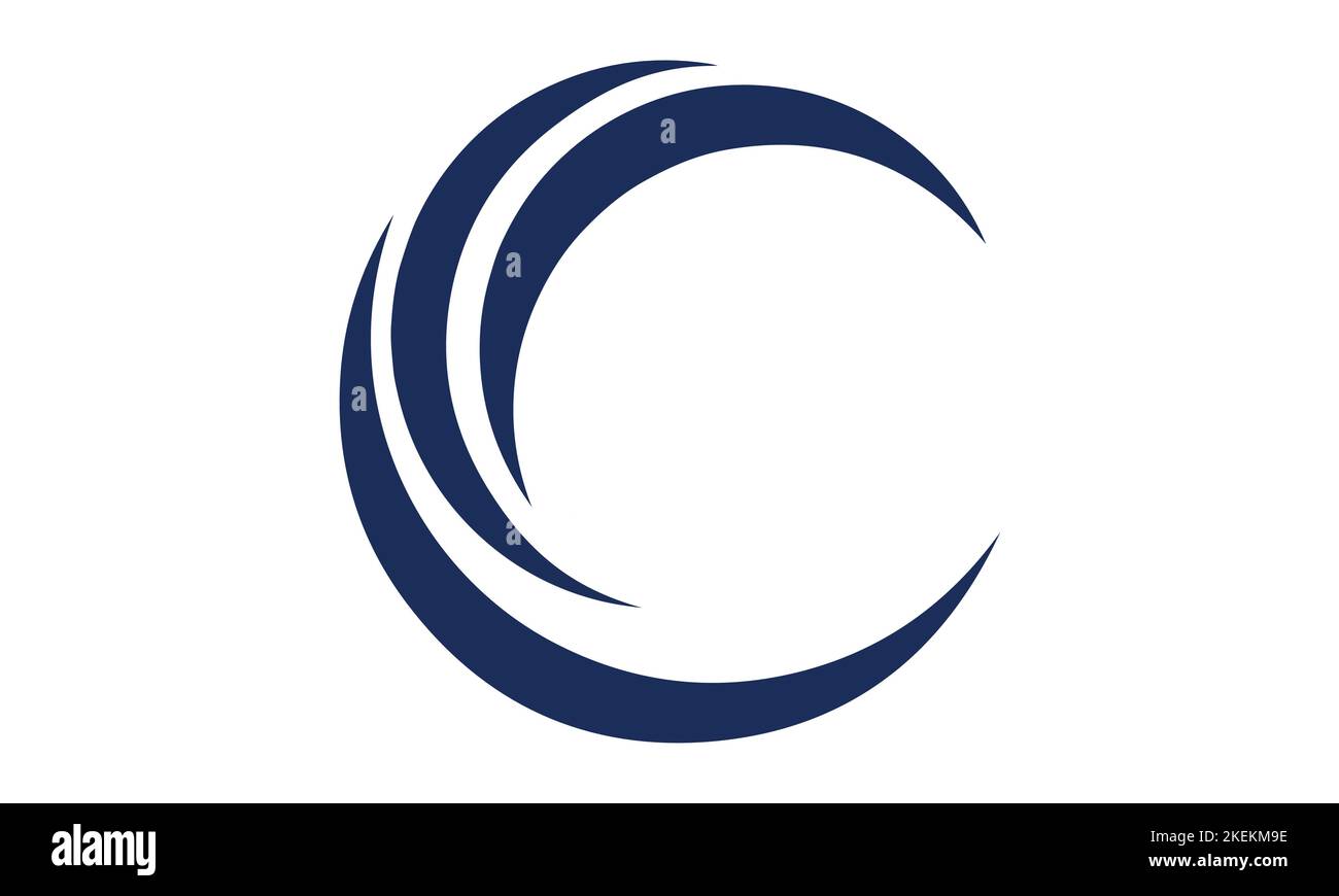 C logo shape letter moon Stock Vector Image & Art - Alamy