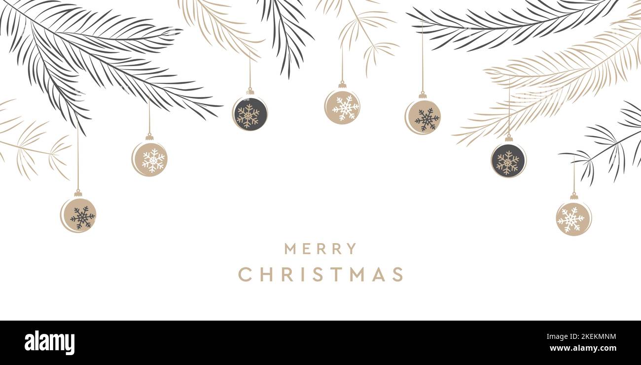 Christmas background branch fir Stock Vector Images - Alamy