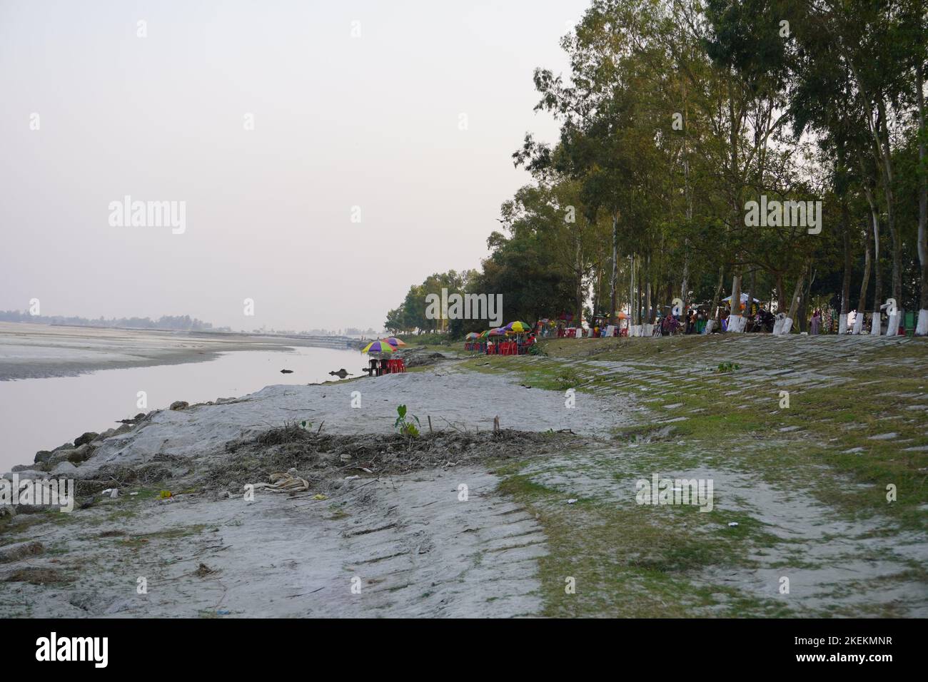 natural scenery with river background Stock Photo - Alamy