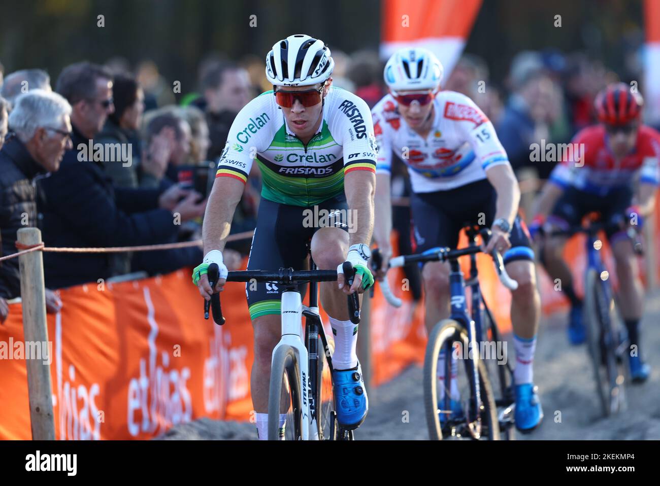 Belgian Laurens Sweeck pictured in action during the men elite race at ...