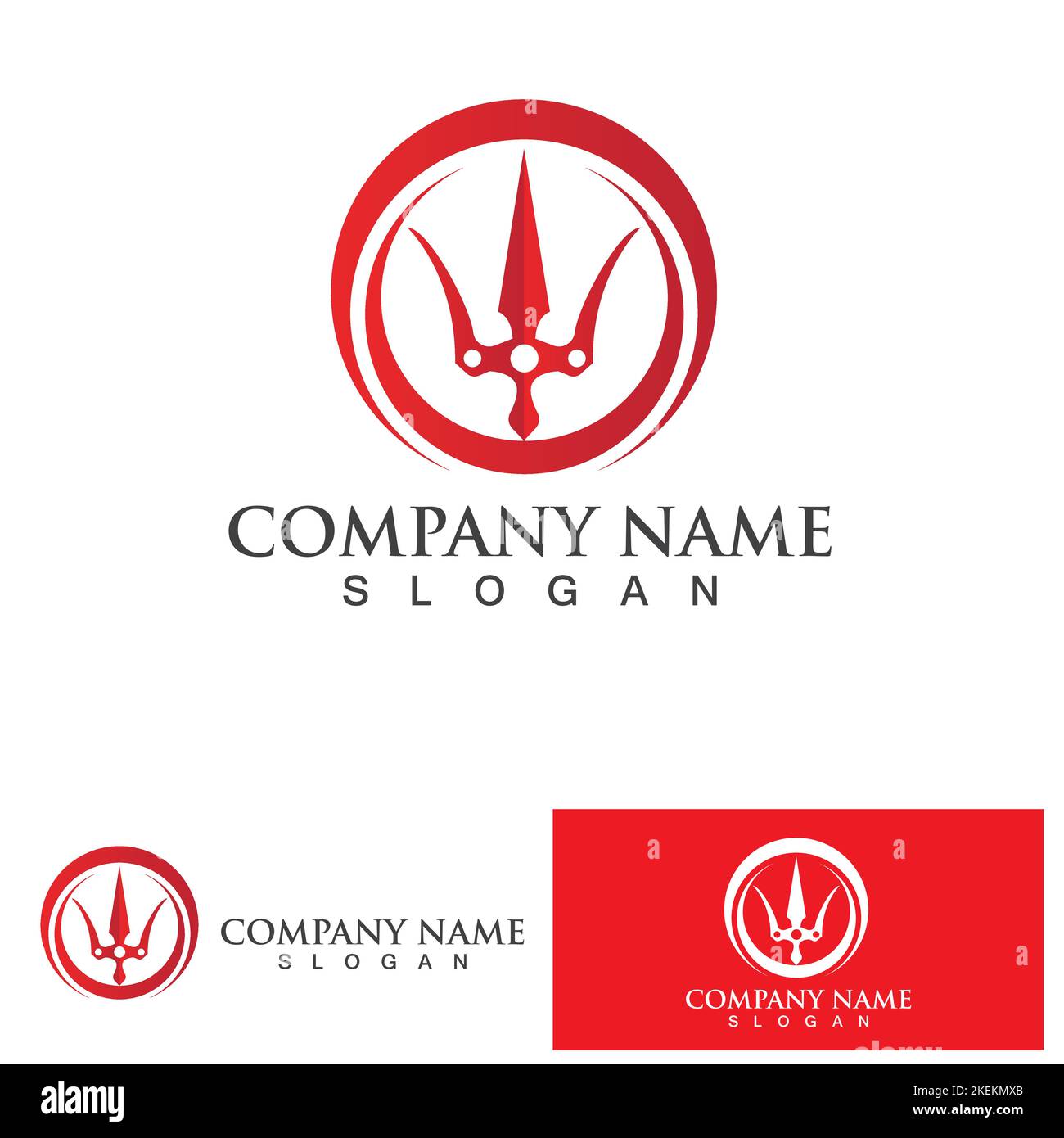 Trident Logo Template vector icon illustration design Stock Vector ...