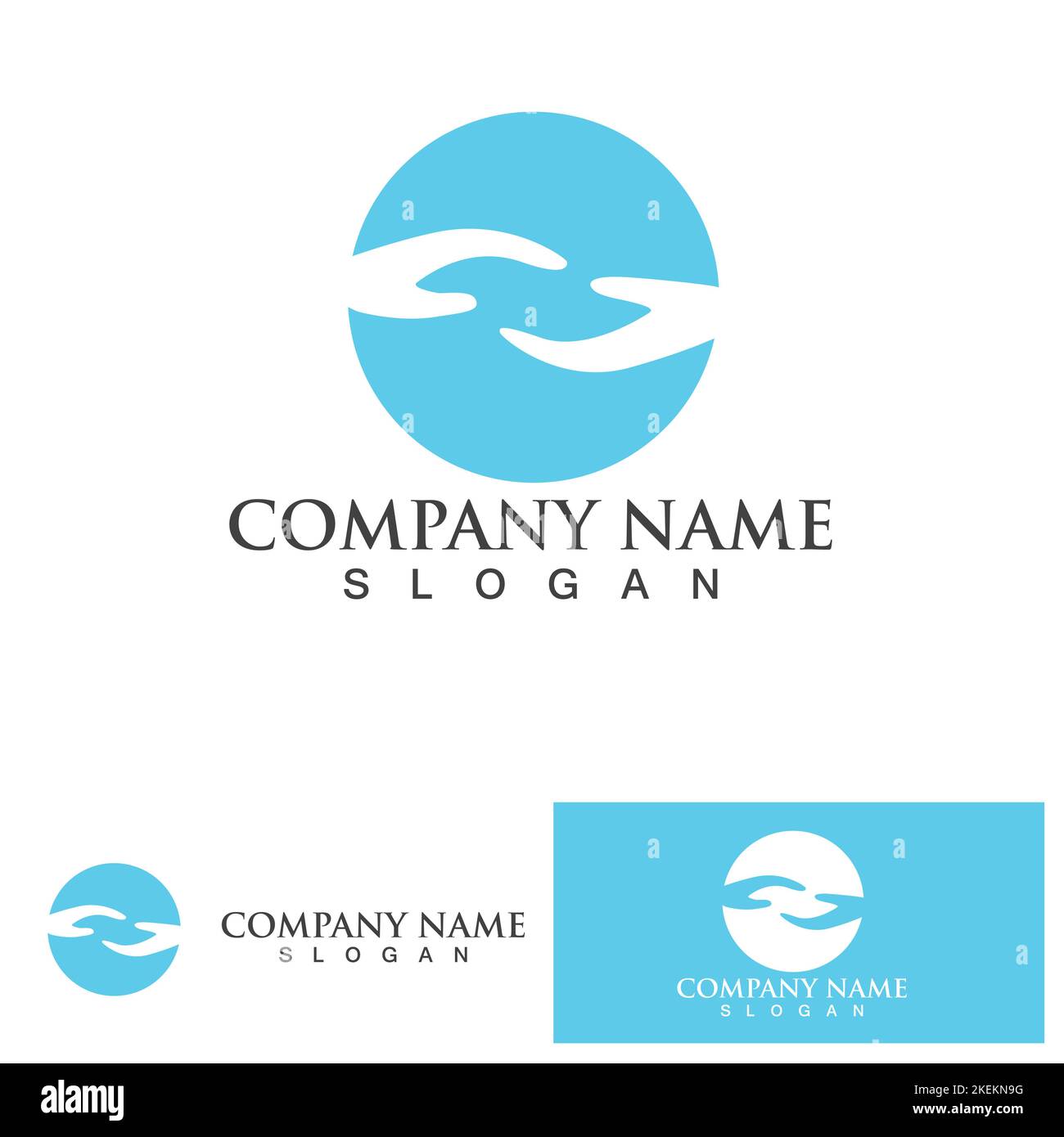 Hand help logo and symbols template icons app Stock Vector Image & Art ...