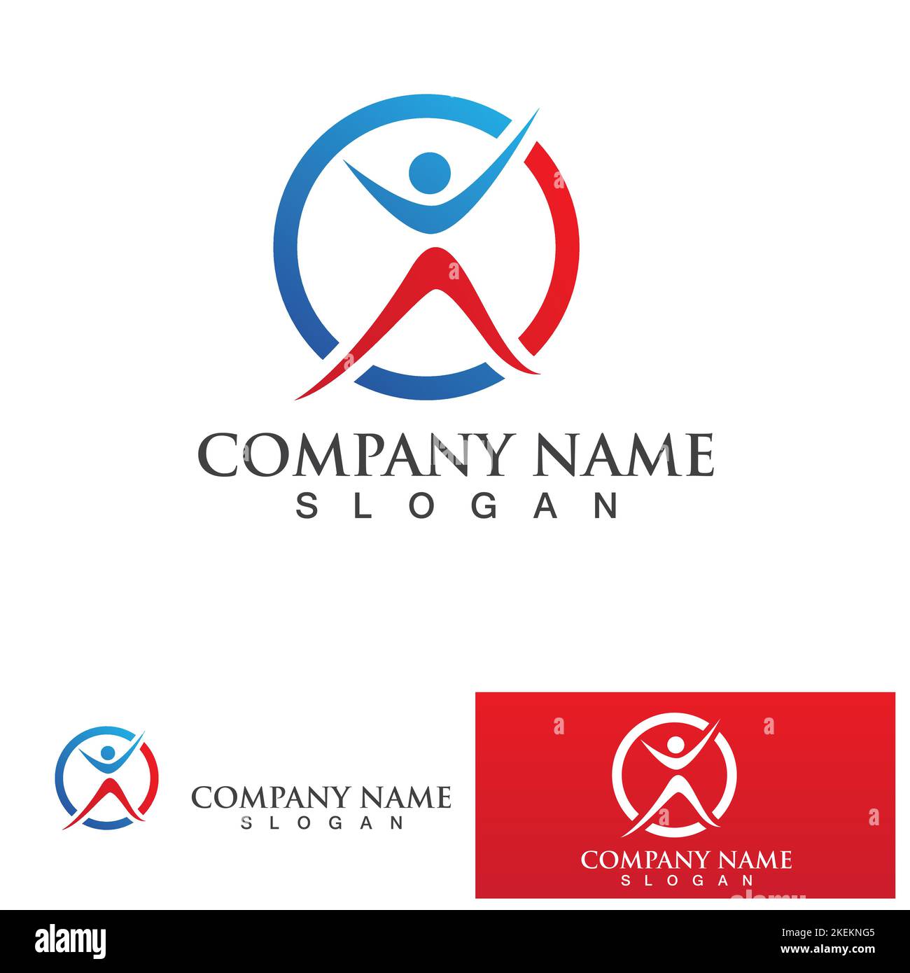 Health People Logo Vector illustration Design Template Stock Vector ...