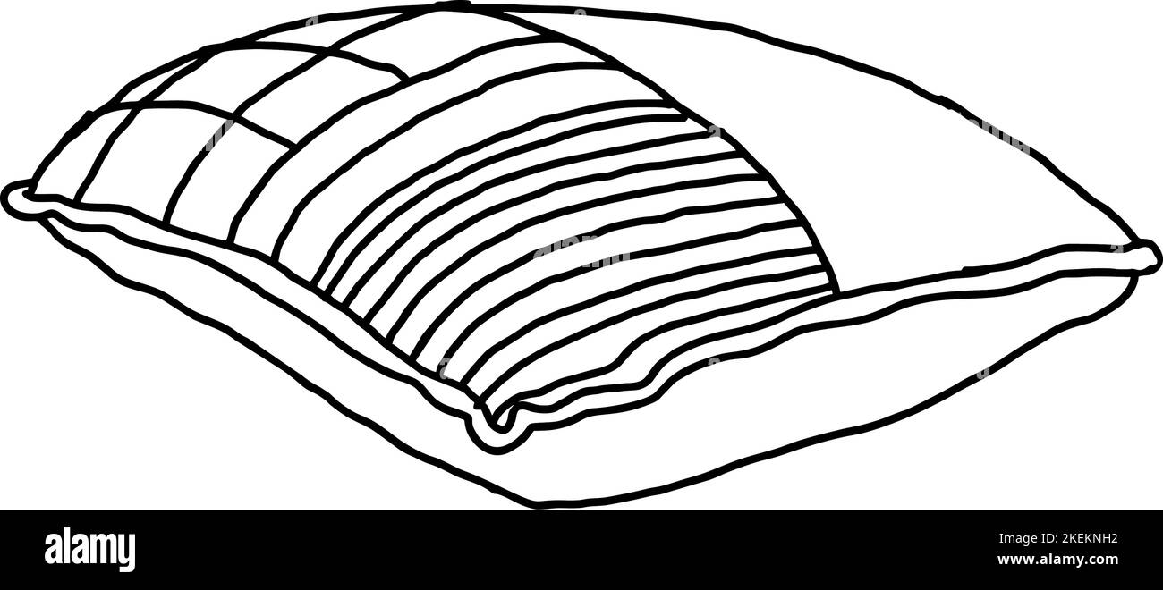 Pile of Pillows Vector : Cozy Comfort in Digital Design Stock Vector ...