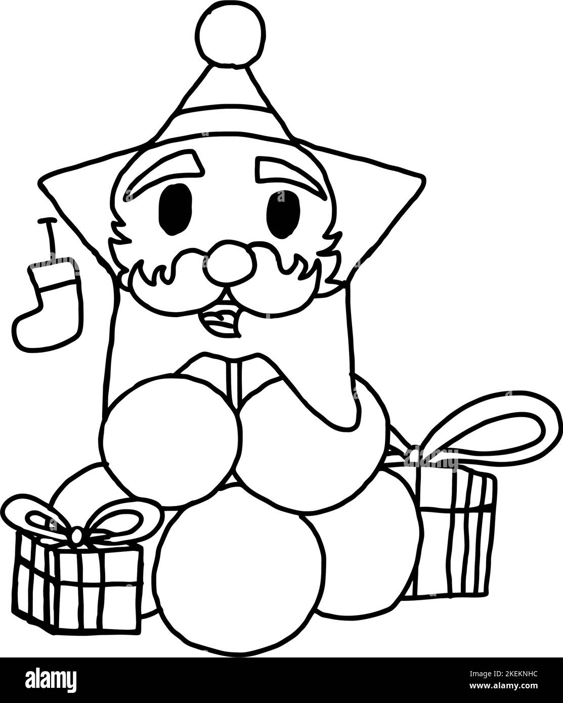 Snowman with face Black and White Stock Photos & Images - Alamy