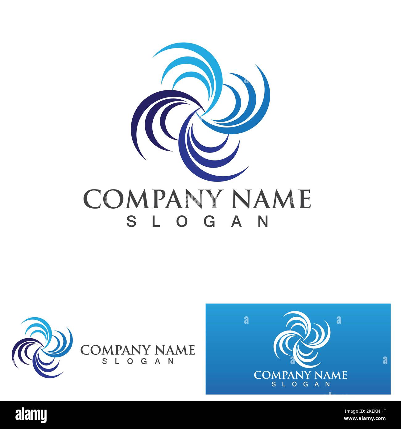 water wave logo design template Stock Vector Image & Art - Alamy